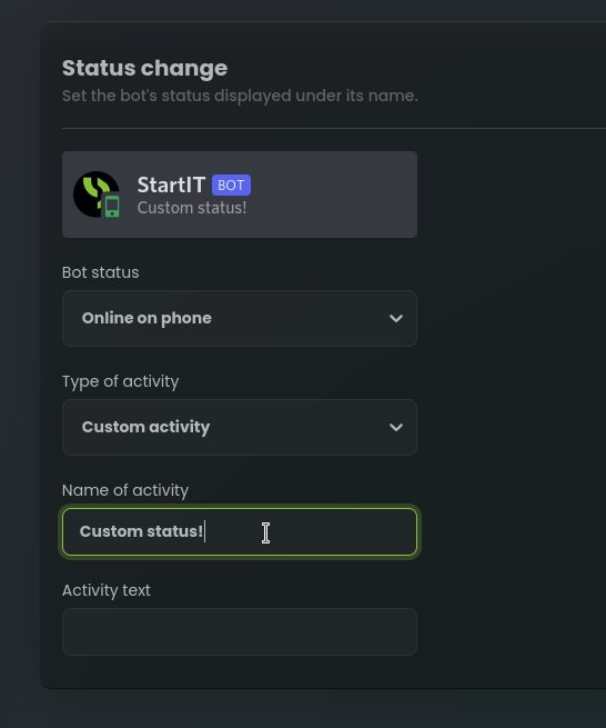 StartIT · Discord Bot for Leveling, Moderation & Economy