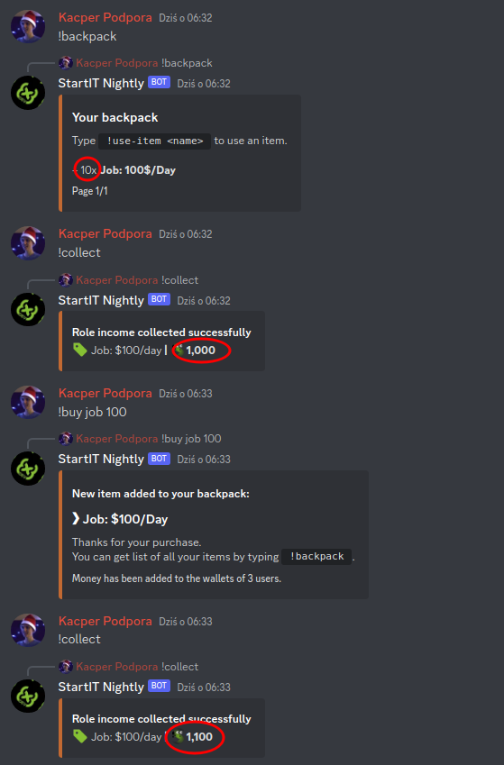 StartIT · Discord Bot for Leveling, Moderation & Economy