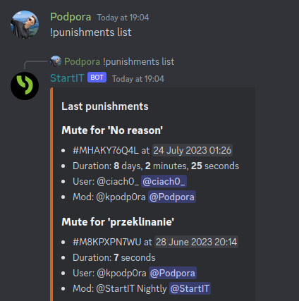 StartIT · Discord Bot for Leveling, Moderation & Economy